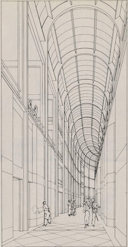 Beyond Architectural Illustration: Perspective - One Point Perspective ...