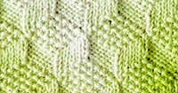 Tumbling Moss Blocks Knit Purl Pattern - Hand Knitting Stitches