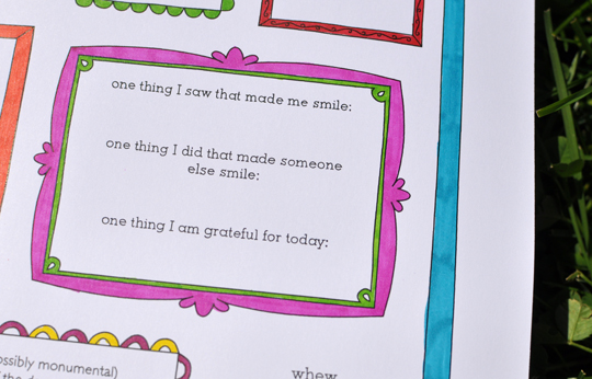 Adventures in Guided Journaling: A twist on the mid-August journal page