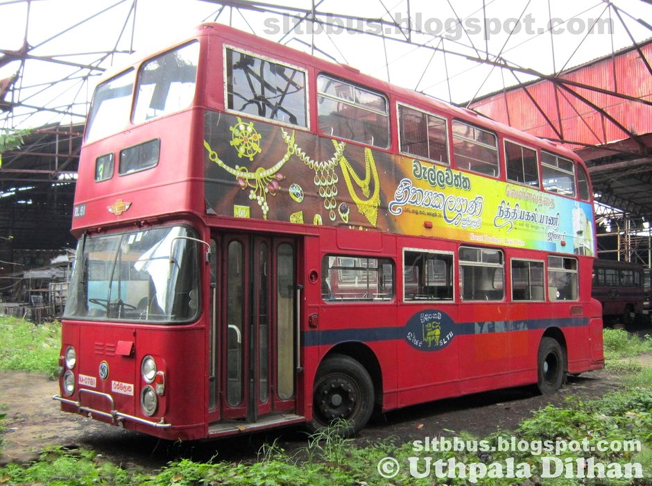 SLTB buses - ශ්‍රී ලංගම බස්: ECW bodied Leyland Fleetline double decker ...
