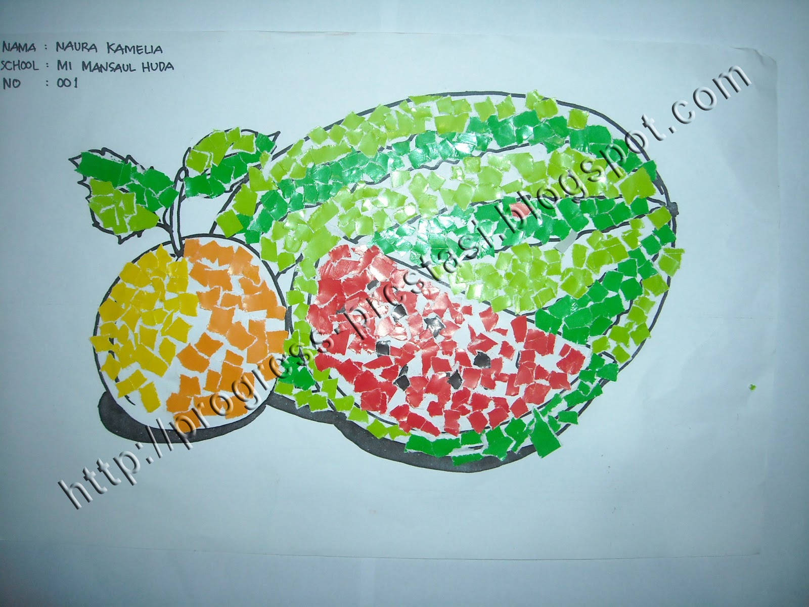 Contoh Kolase Anak Paud - Gambar Kolase