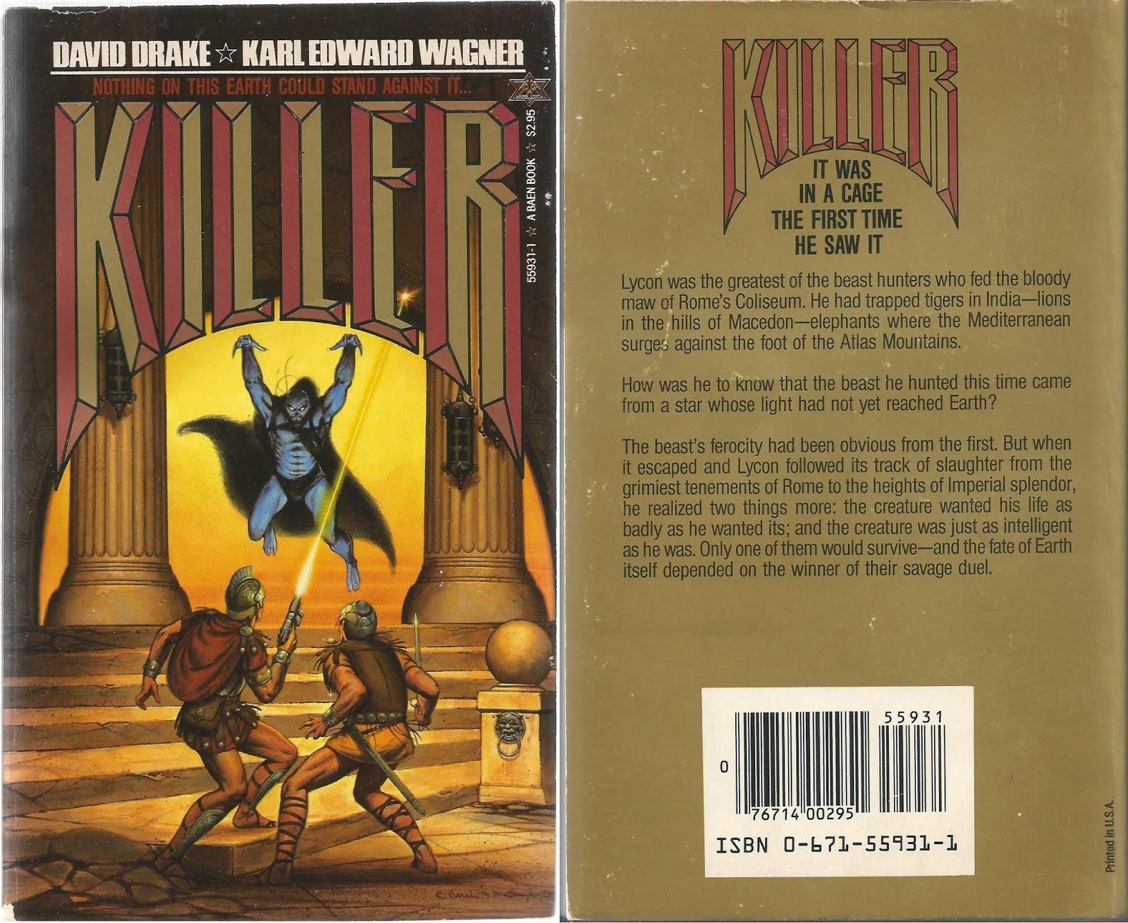 MPorcius Fiction Log: Killer by David Drake & Karl Edward Wagner
