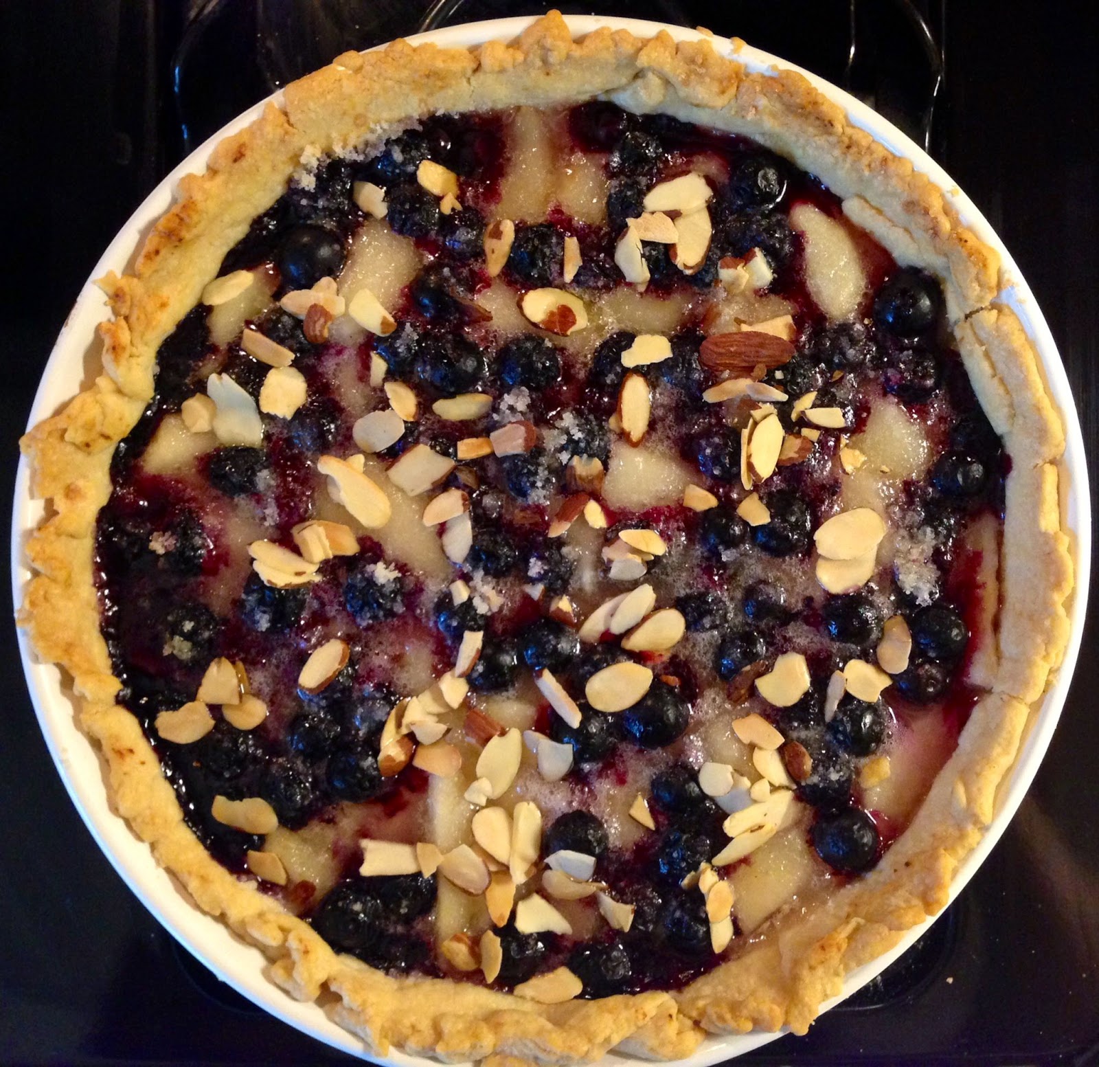 The House of Kent: Almond Blueberry Pear Tart