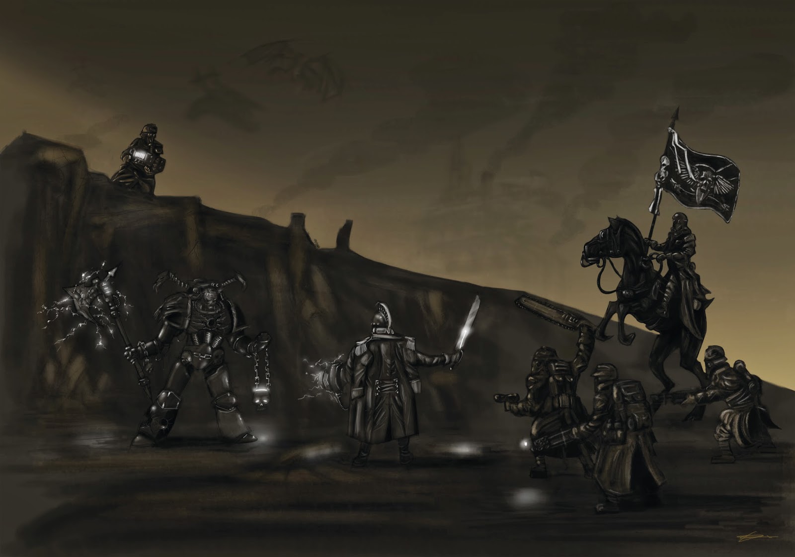 ILUiSTRACION: WARHAMMER 40K FAN ART ASTRA MILITARUM : DEATH KORPS OF KRIEG