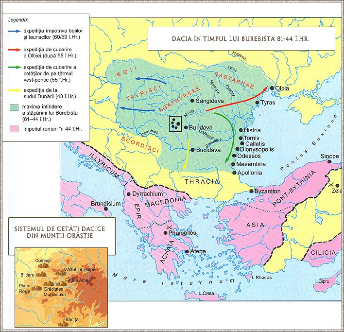 marea enciclopedie a geto dacilor: BUREBISTA-REGELE REGILOR TRACI
