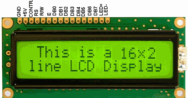 16x2 LCD interface with microcontroller | circuits4you.com