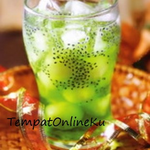 Resep Dan Cara Membuat Es Squash Melon Selasih Segar | Resep Masakan
