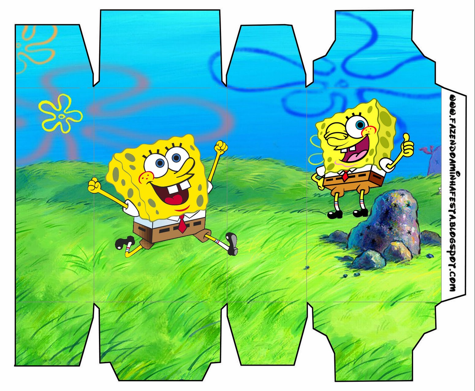 SpongeBob SquarePants: Free Printable Boxes. - Oh My Fiesta! in english