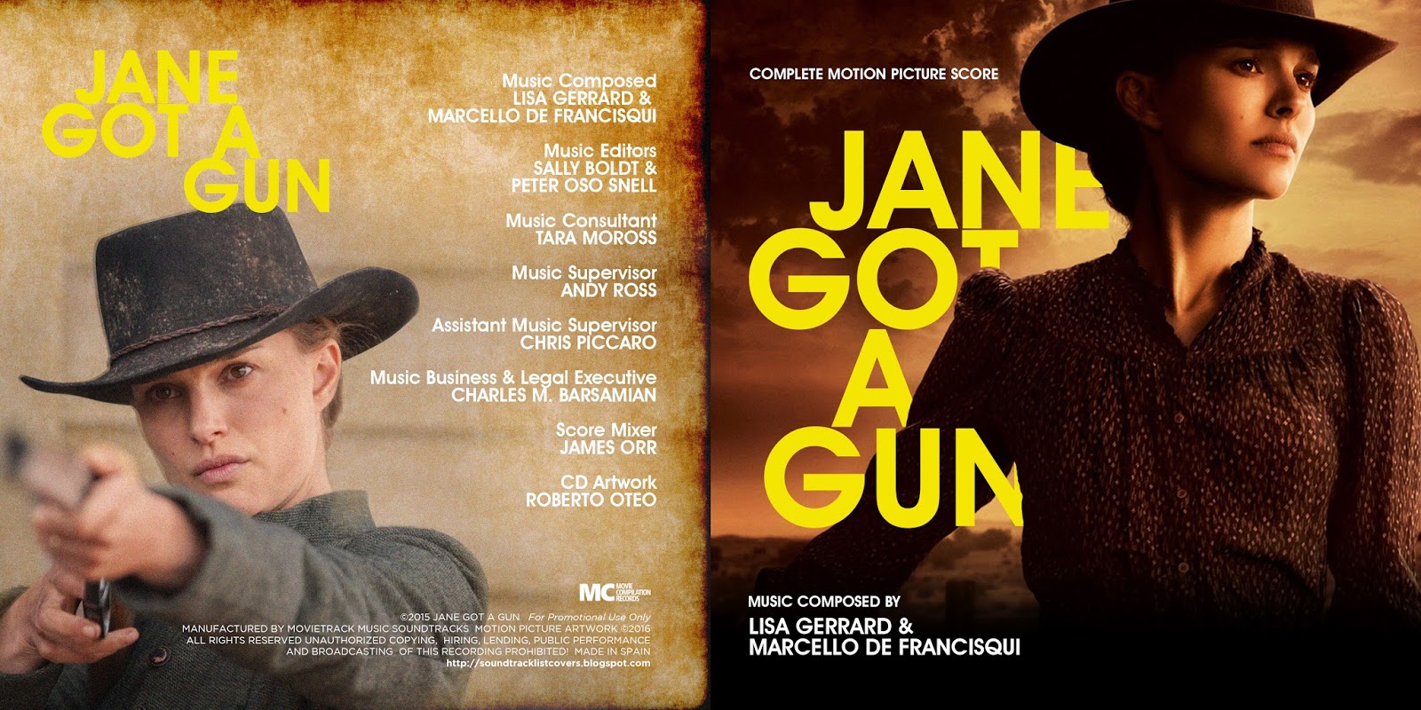 Soundtrack List Covers: Jane Got a Gun Complete (Lisa Gerrard ...