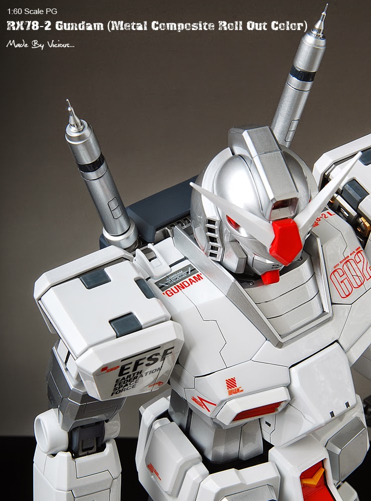 Custom Build: PG 1/60 RX-78-2 Gundam "Metal Composite Roll Out Color"