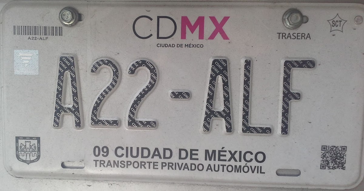 Placas de Autos de México y otras COS-999-AS: Nueva imagen de las ...