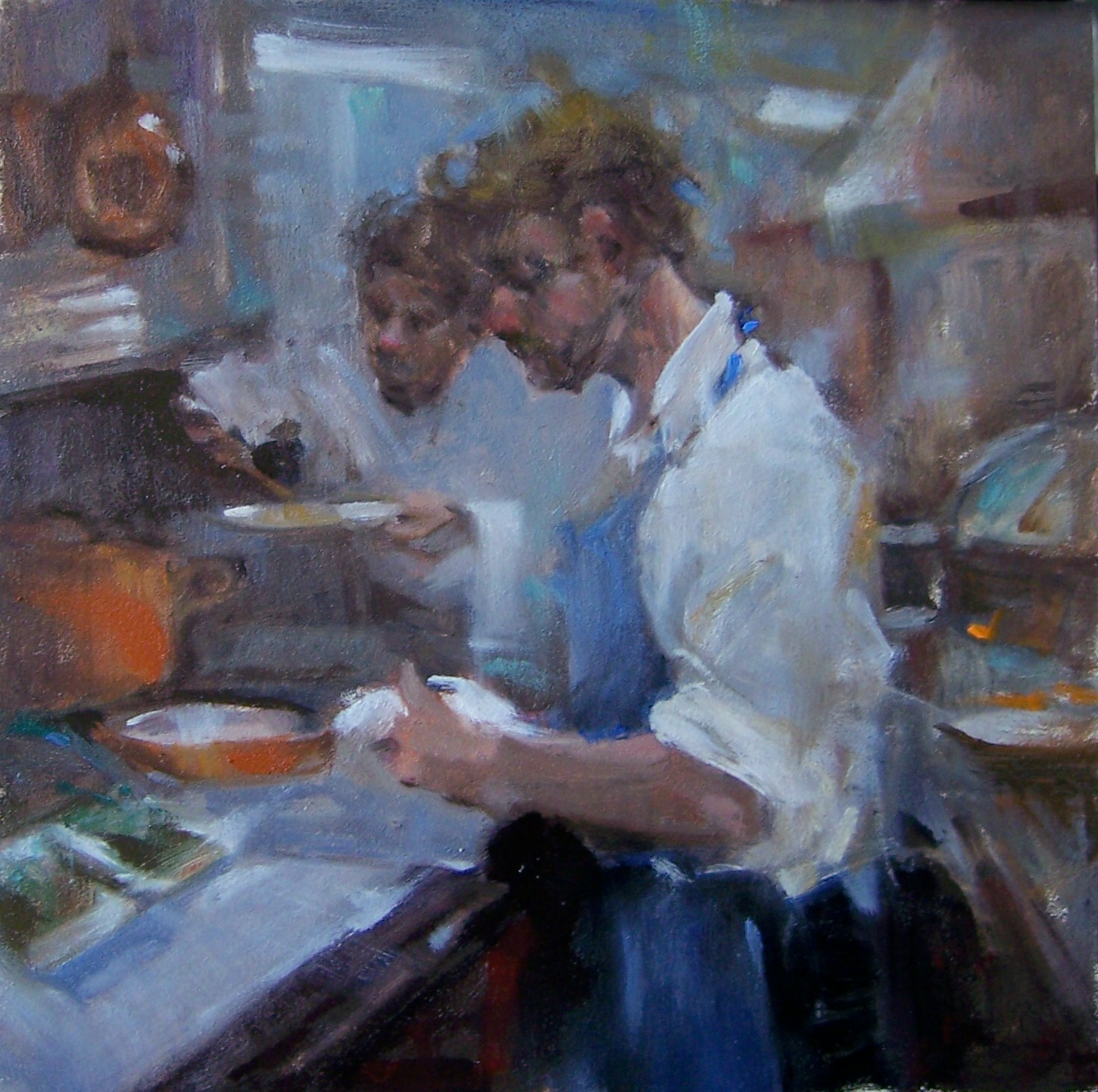 Kim Roberti Art Gallery: "The Copper Pot" Kim Roberti's 6"x6" oil ...