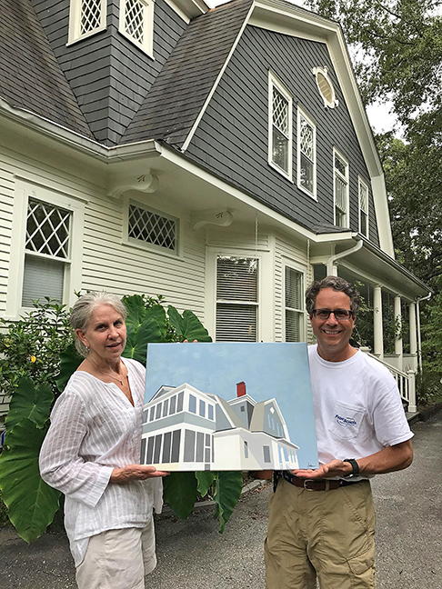 Dale Edwards Paints in his Basement
