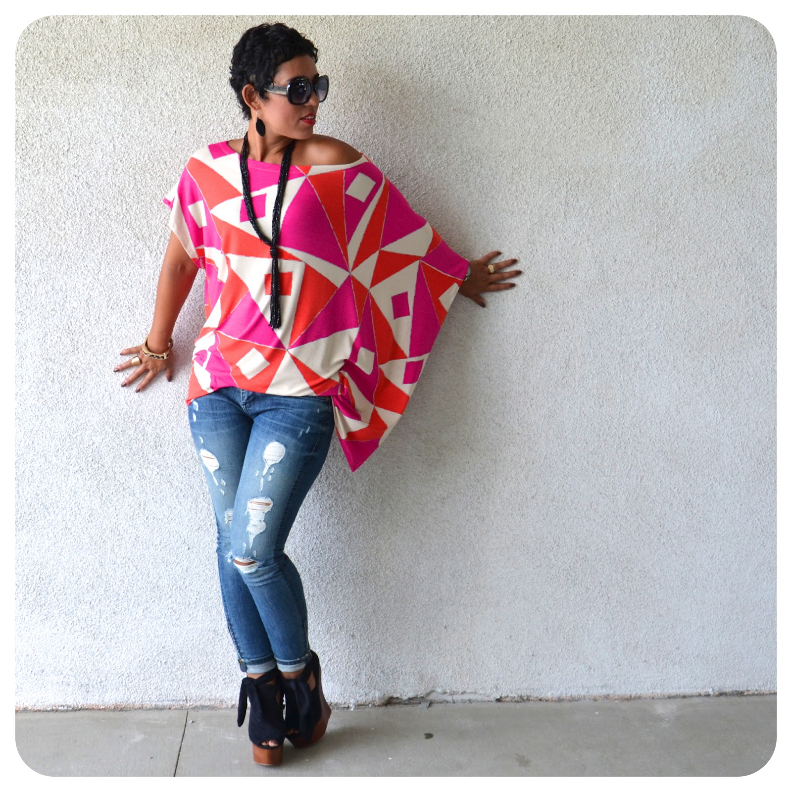 DIY Tunic, Distressed Skinnies, Heelless Shoes + Pattern Review of ...