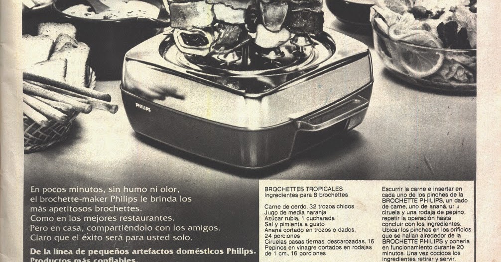 Mundo Fede: Publicidad de la brochette-maker Philips (1980)