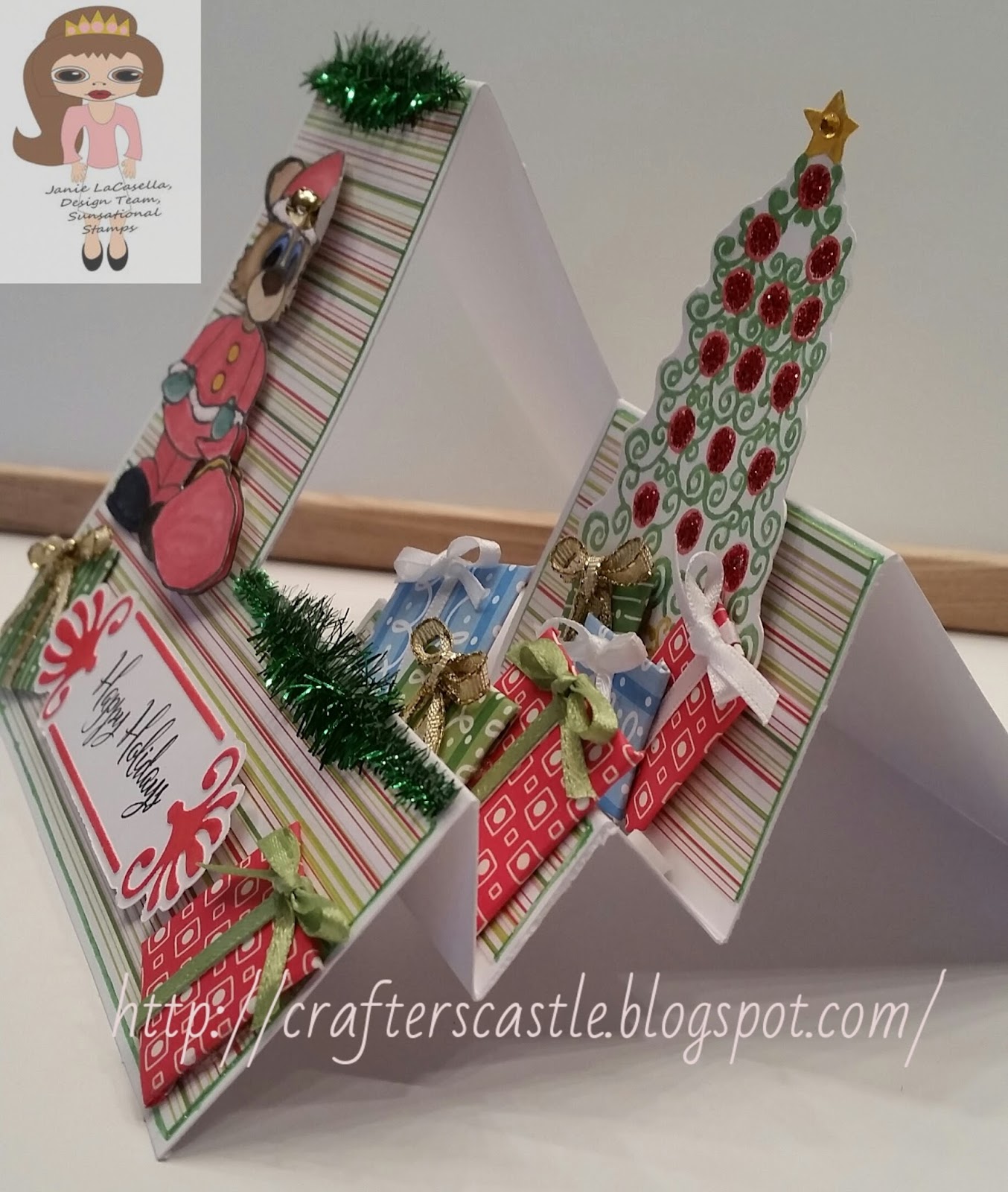 Sunsational Stamps: Side Step Christmas Card & Tutorial
