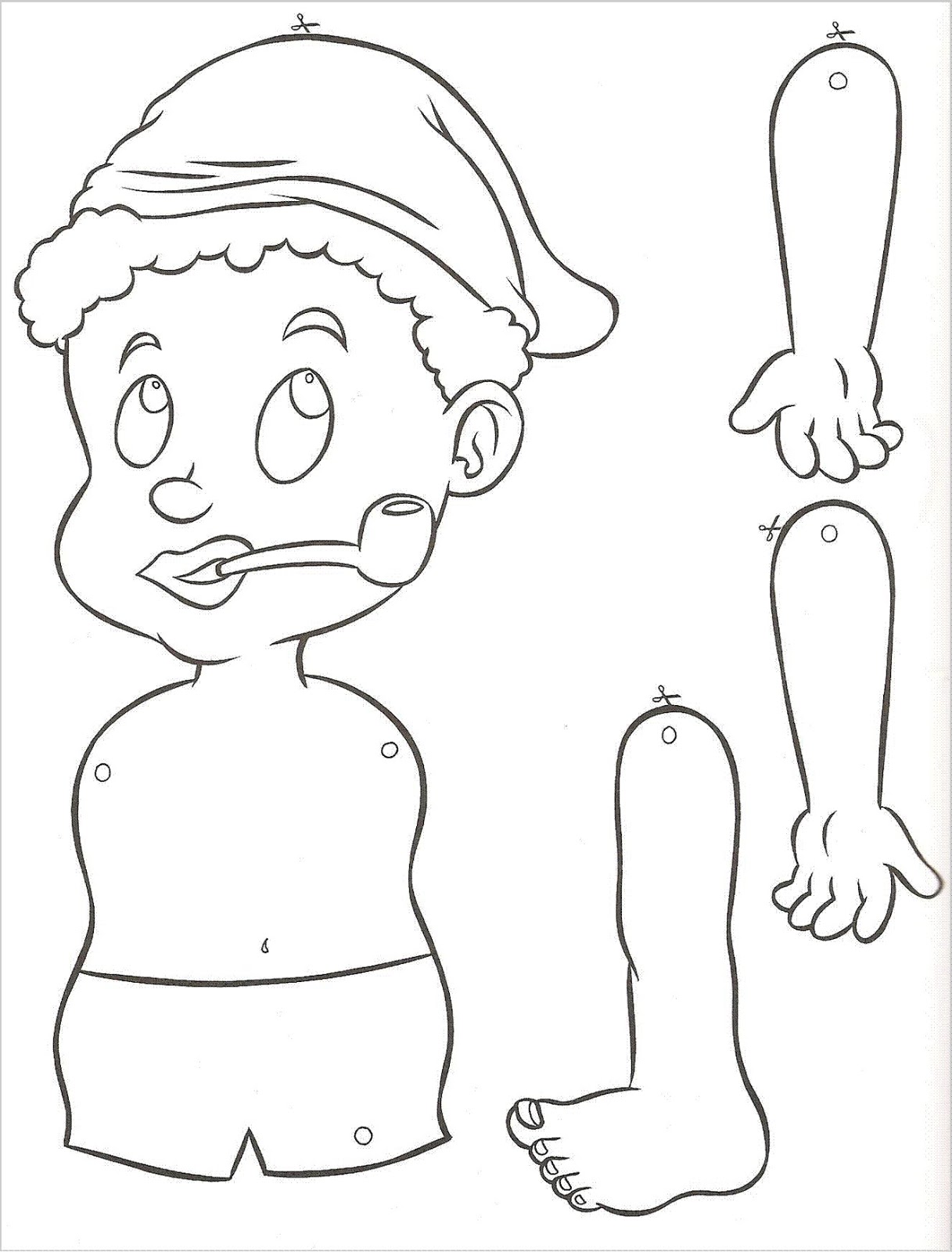 BAUZINHO DA WEB - BAÚ DA WEB : Desenhos de saci pererê para colorir ...