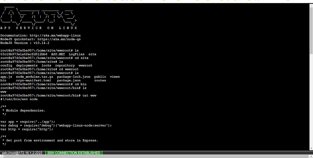 Azure & Co: Build a Node.js application and deploy it (git push) to an Azure Linux Web App ...