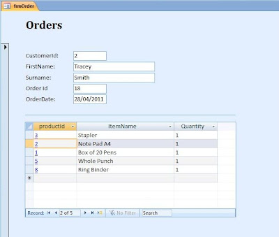 Microsoft Access Tips: Using a Subform Link to Open a form at a ...