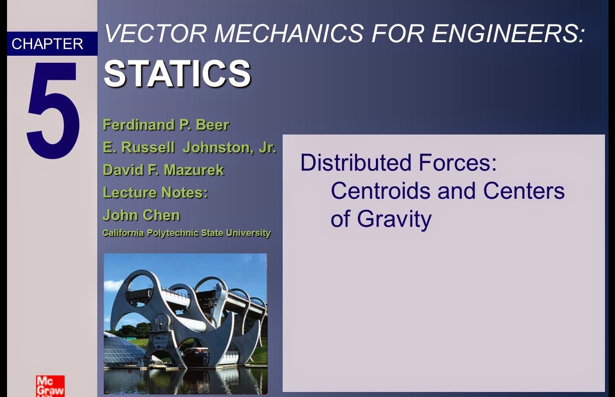 ENGR Mechanics: Statics: Chapter 5.1-5.5: Distributed Forces: Centroids ...