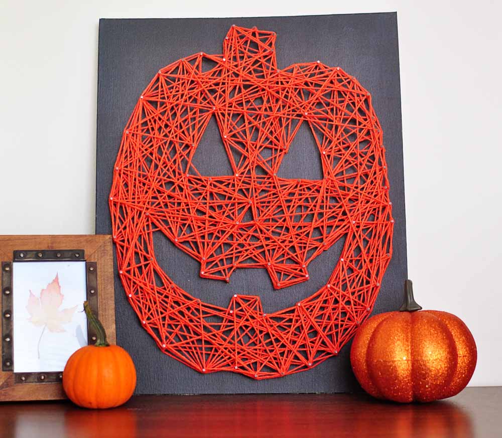 Little Sloth: Jack O’ Lantern String Art DIY