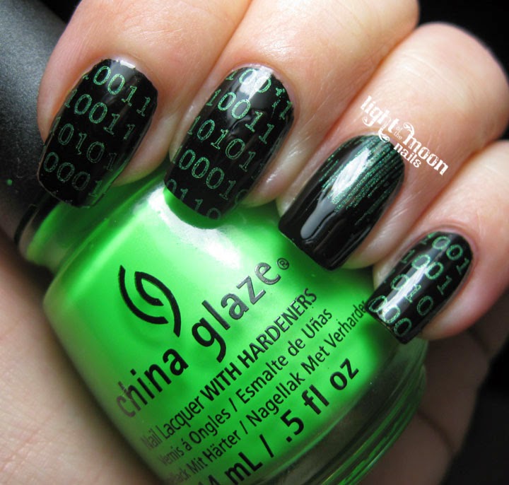 Light of the Moon Nails: Matrix Nail Art for the Nail Challenge ...