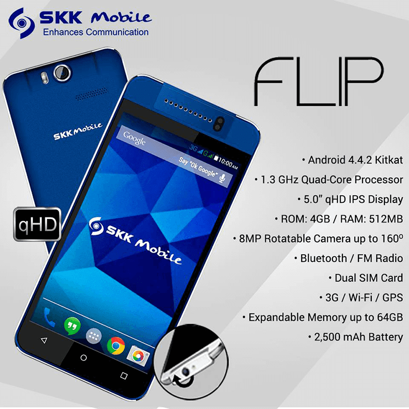 SKK Flip Announced, Features An 8 MP Rotatable Camera Sensor!