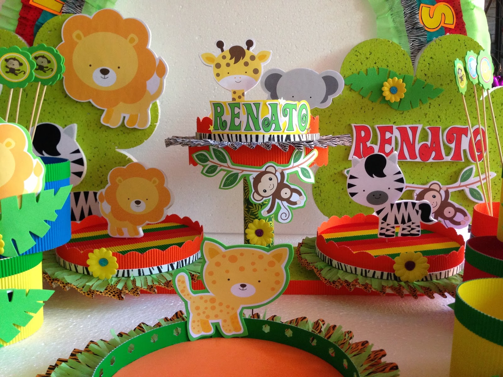 DECORACIONES INFANTILES: animalitos de la selva