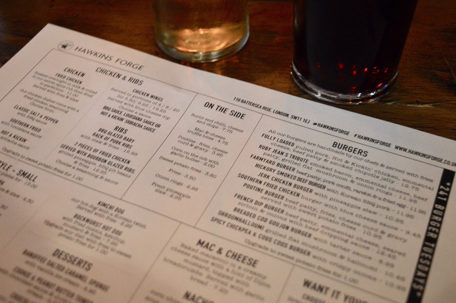 Foodie Review: Hawkins Forge, Battersea Rise | POPCORN AND GLITTER