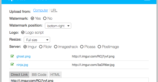 Share code Image Uploader 5.2.4 - Upload hình lên Imgur, Postimage ...