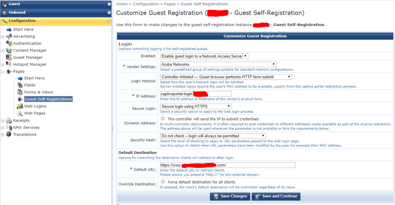 802.11World: Aruba Guest authentication with Wildcards