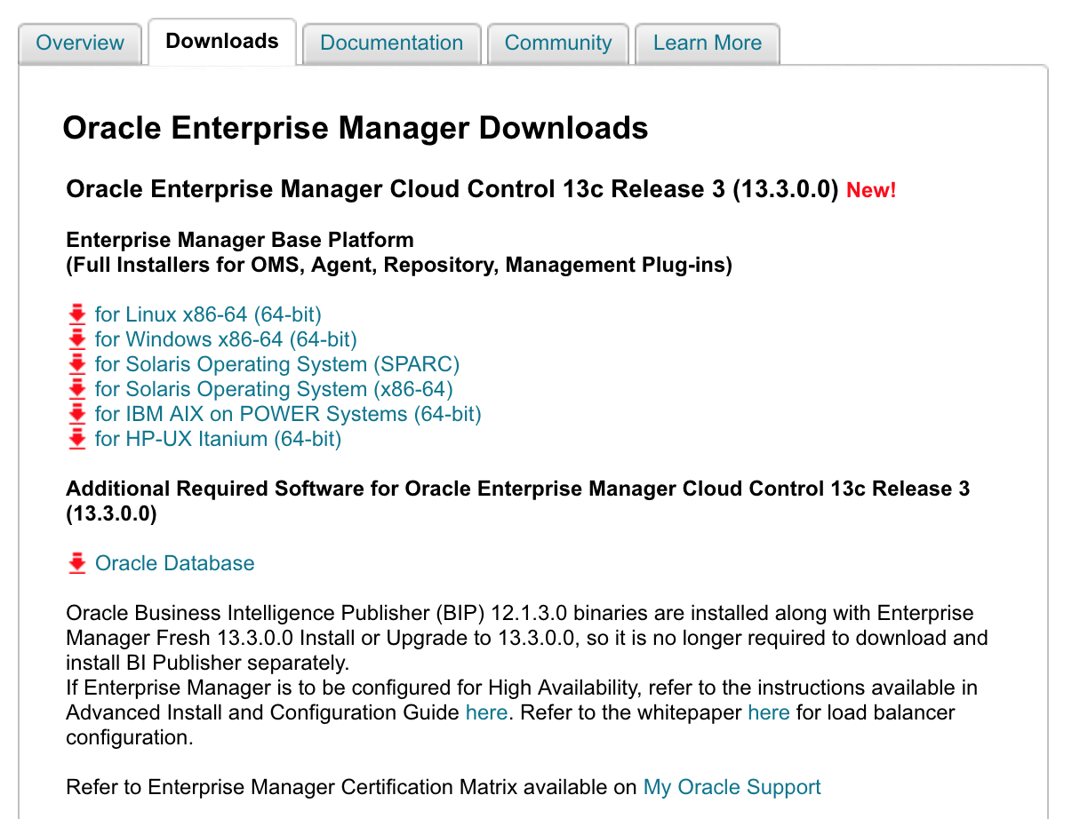Oracle Enterprise Manager 13c Release 3 13 3 0 0 Available ~ Dirk Nachbar This Blog Is