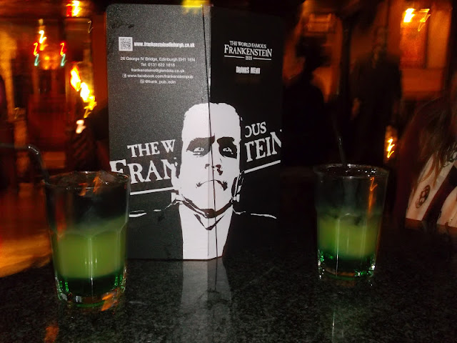 Kate and Chelsie: Frankenstein Bar, Edinburgh