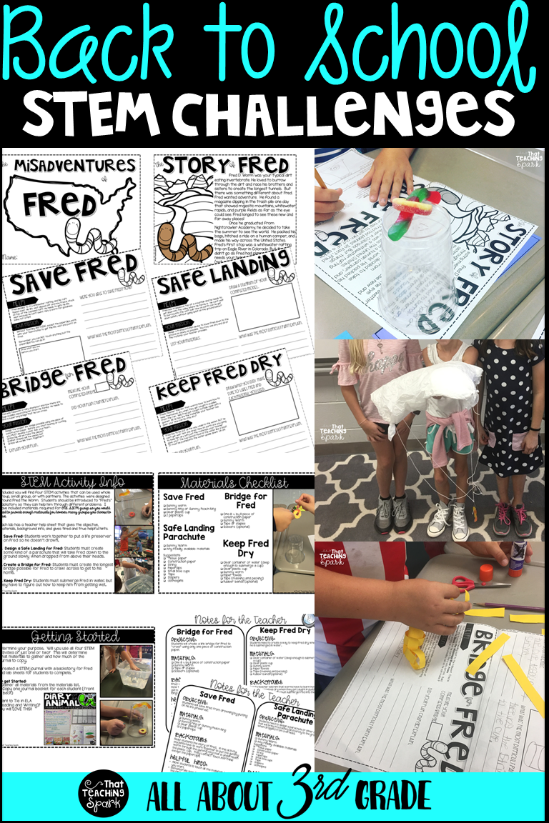 Back to School STEM with Fred the Worm Extension Activities | All About ...