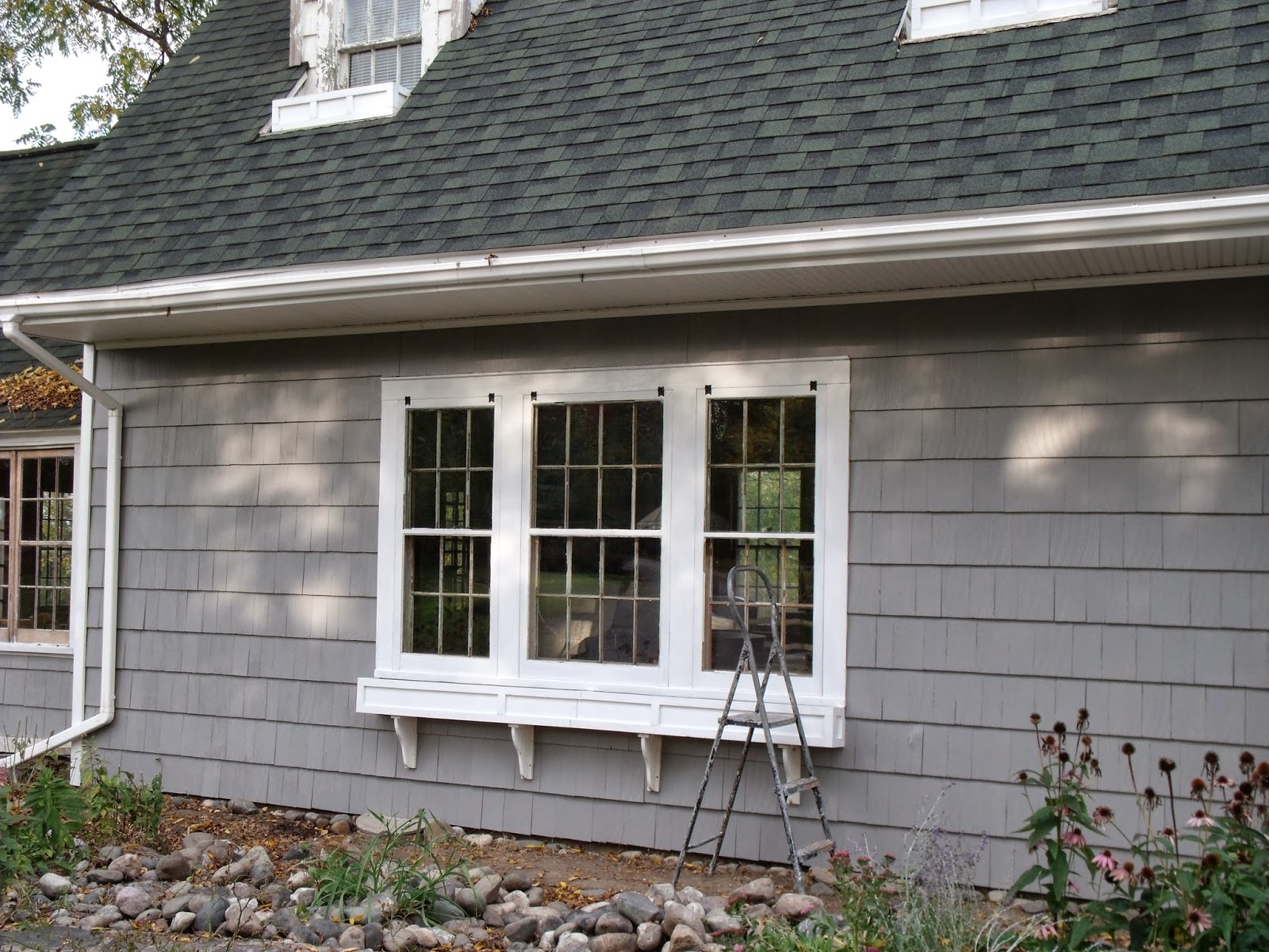 Gear Acres at Top of the Hill: Board and Batten Shutters