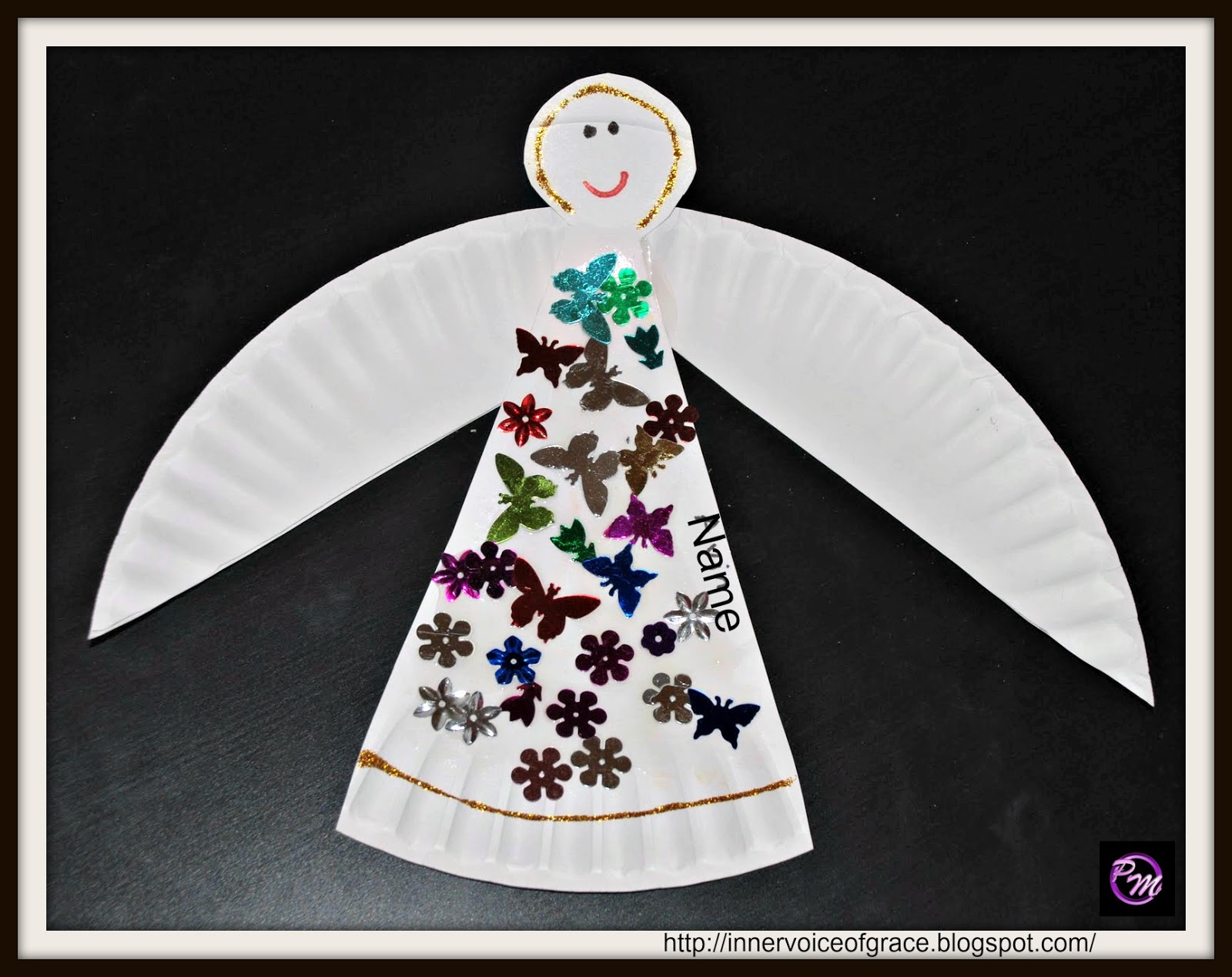 Poetic Mommy: Paper Angel craft - Christmas ornament