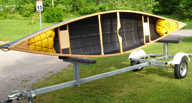 Gary's Outdoor Wanderings2: LOADING THE CANOE ONTO THE CANOE TRAILER