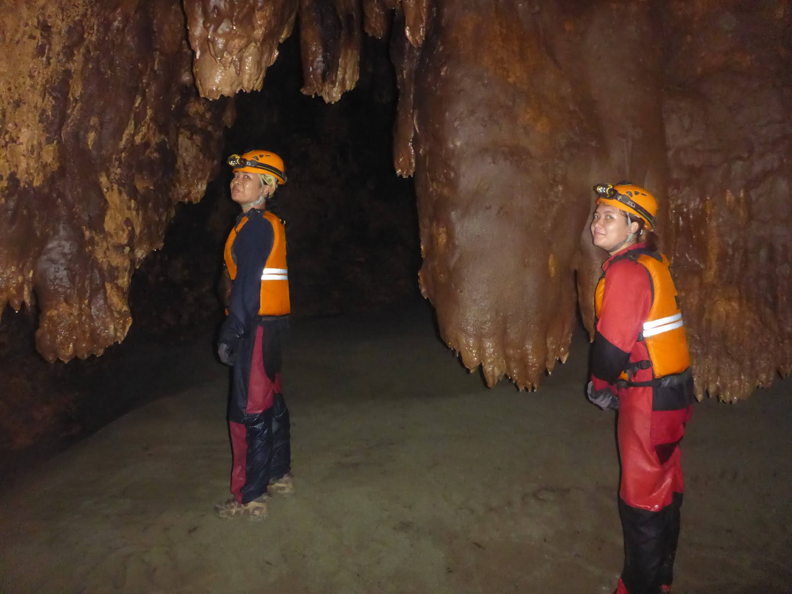 Good thing we were wearing helmets or we would have ended up with split ...