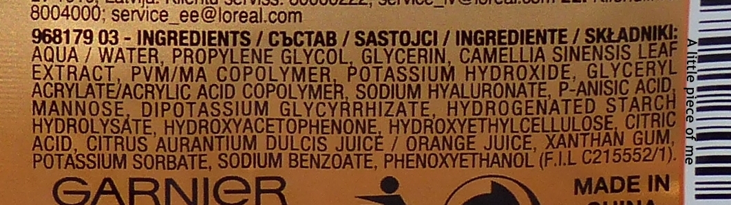 A little piece of me: Garnier: Skin Naturals Moisture + Fresh Look - Review