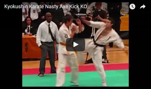 Kyokushin Karate Nasty Axe Kick KO - Mixed Martial Arts