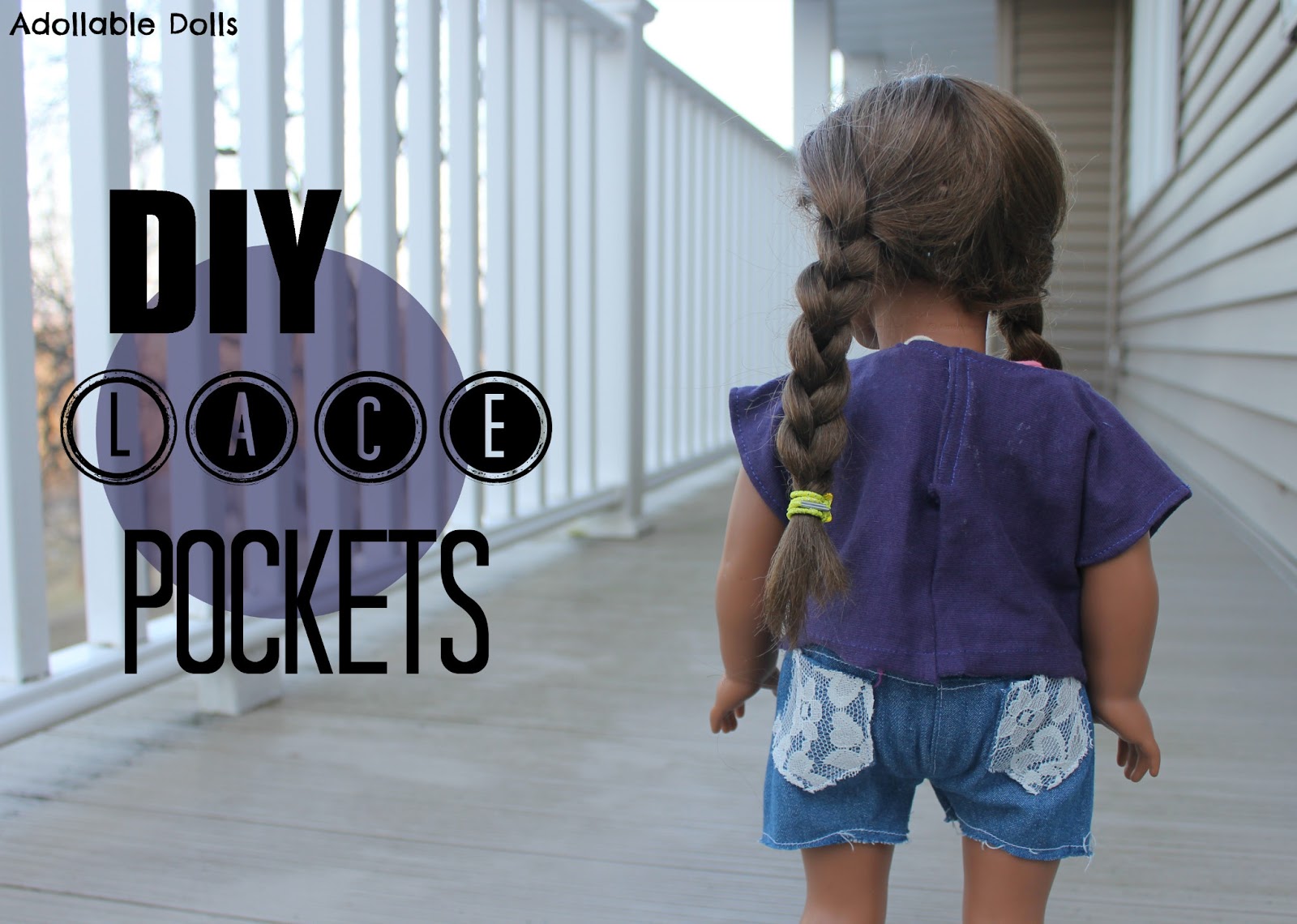 Adollable Dolls: DIY Lace Pockets