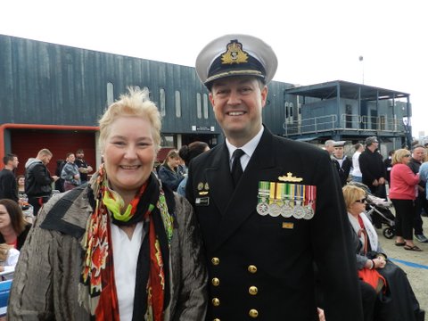Welcome Home HMAS Newcastle!!! - Aussie Hero Quilts (and Laundry Bags)