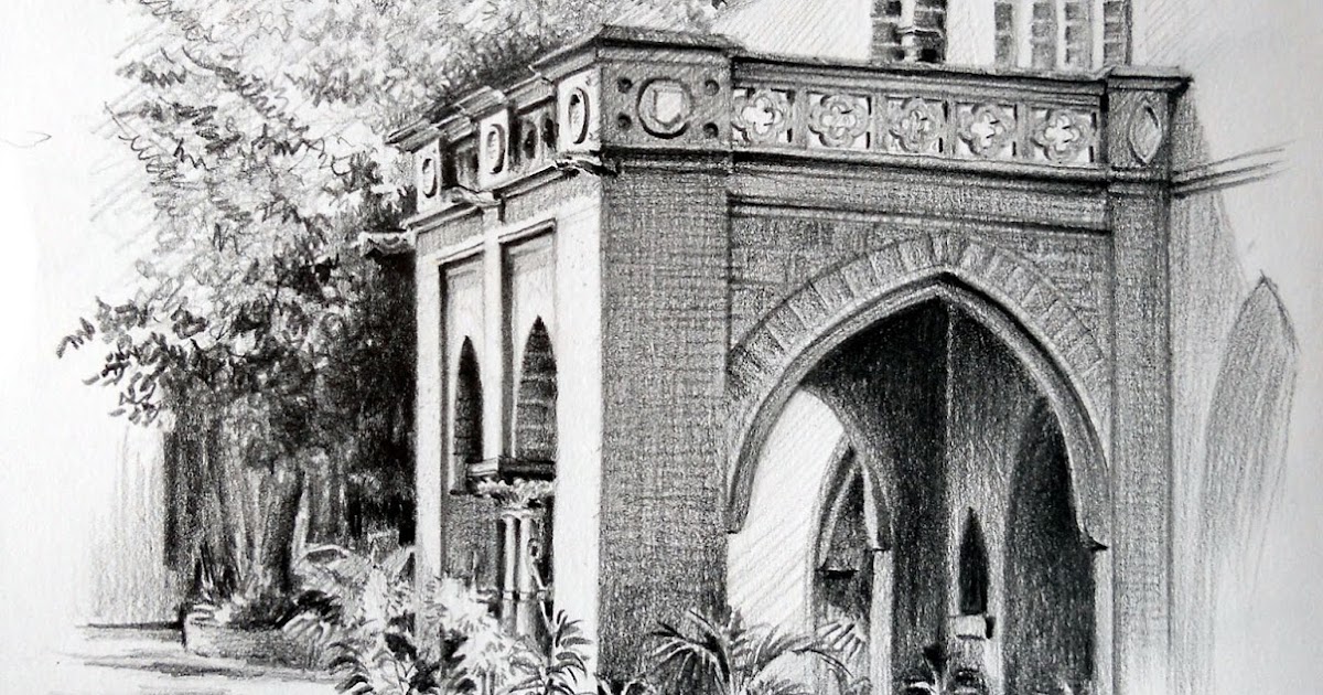 ArtEWorld by Sanika Dhanorkar: 115: Graphite Sketch: Front Porch ...