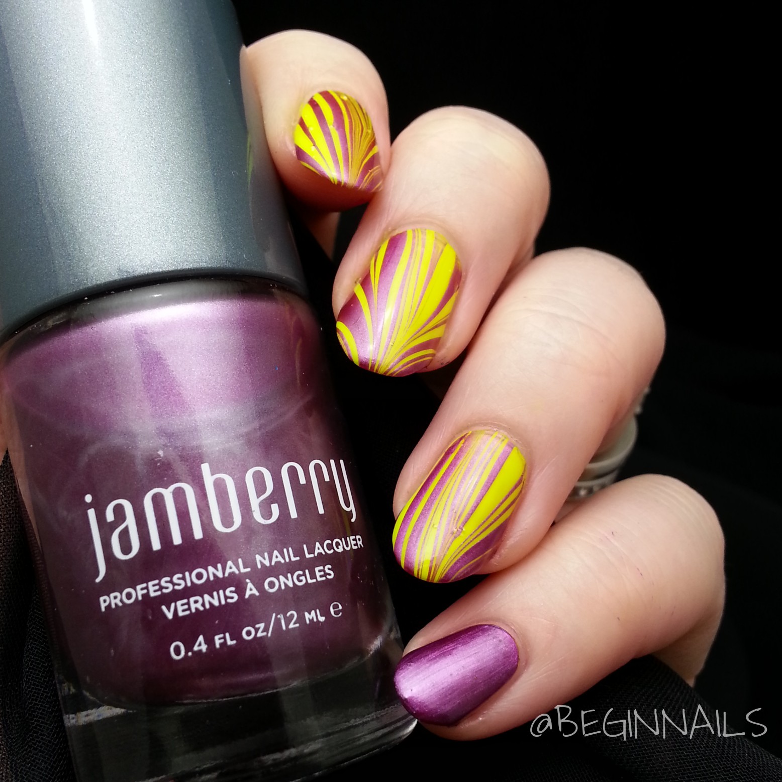 Let's Begin Nails: Jamberry Jammin' Swatch, Review and Nail Art