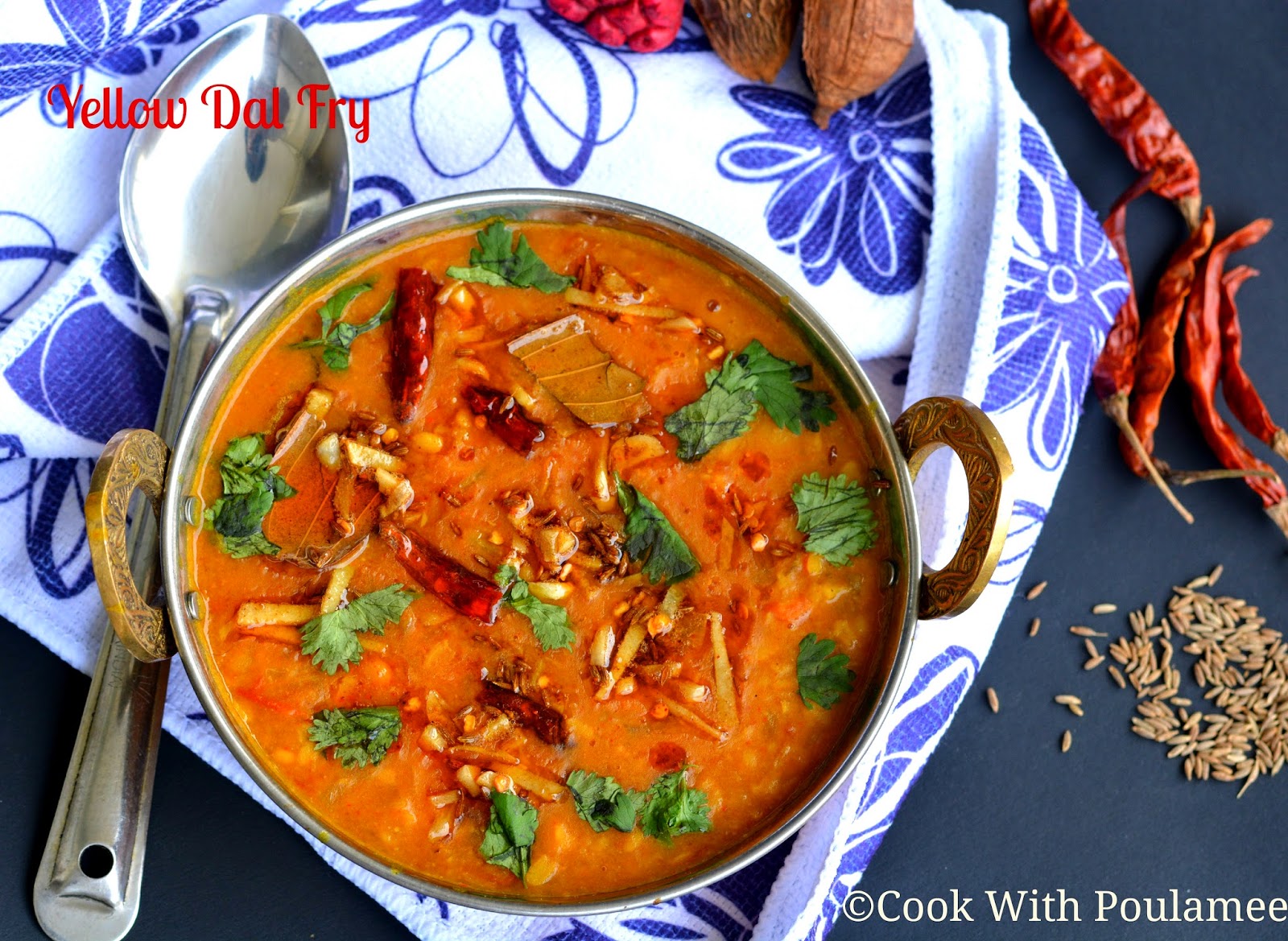 Cook With Poulamee: Yellow Dal Fry