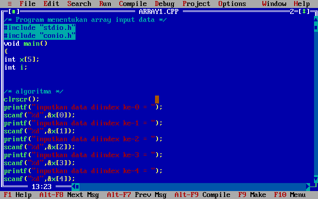 Stella D. J. Shanawi: Tutorial Membuat Array dengan Looping Stella D. J. Shanawi: Tutorial Membuat Array dengan Looping
