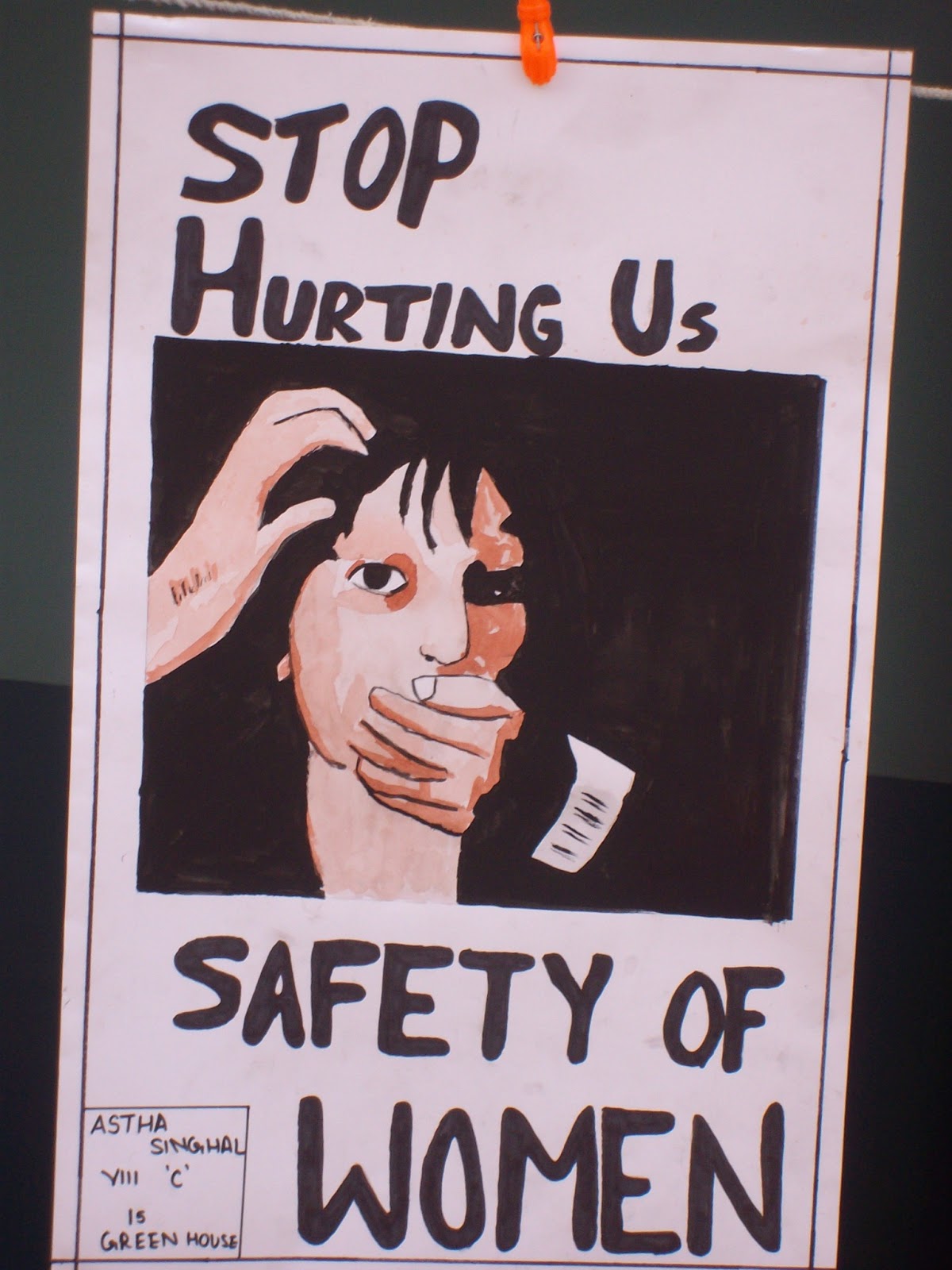 Painting on the Theme “Safety of Women” - Sisters of Charity of Nazareth