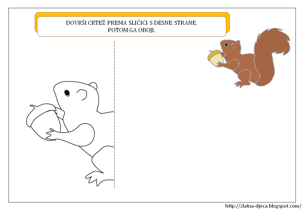 Zlatna djeca: Dovrši crtež ("Jesen")