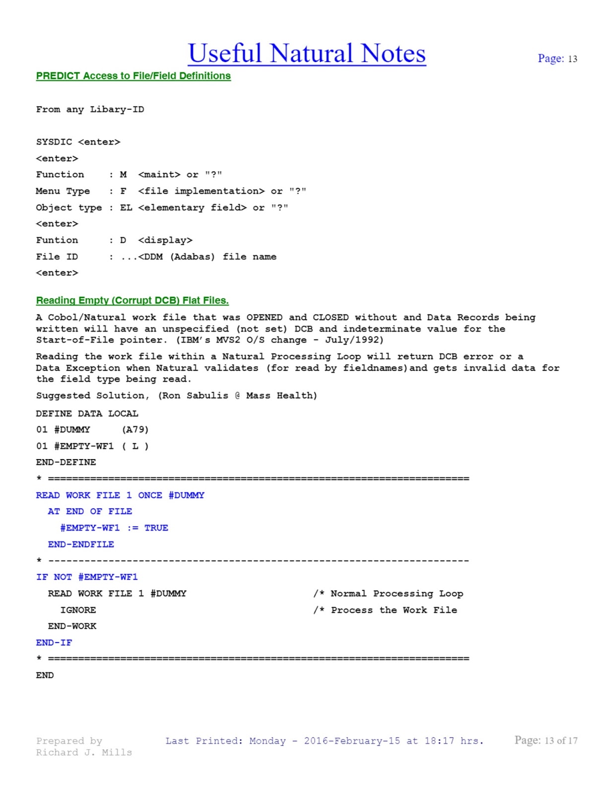PROGRAMANDO NATURAL ~ Adabas Mainframe