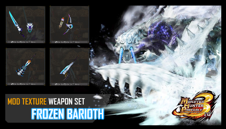 Download Mod Texture Weapons Pack Barioth [Frozen Barioth Weapons Pack ...